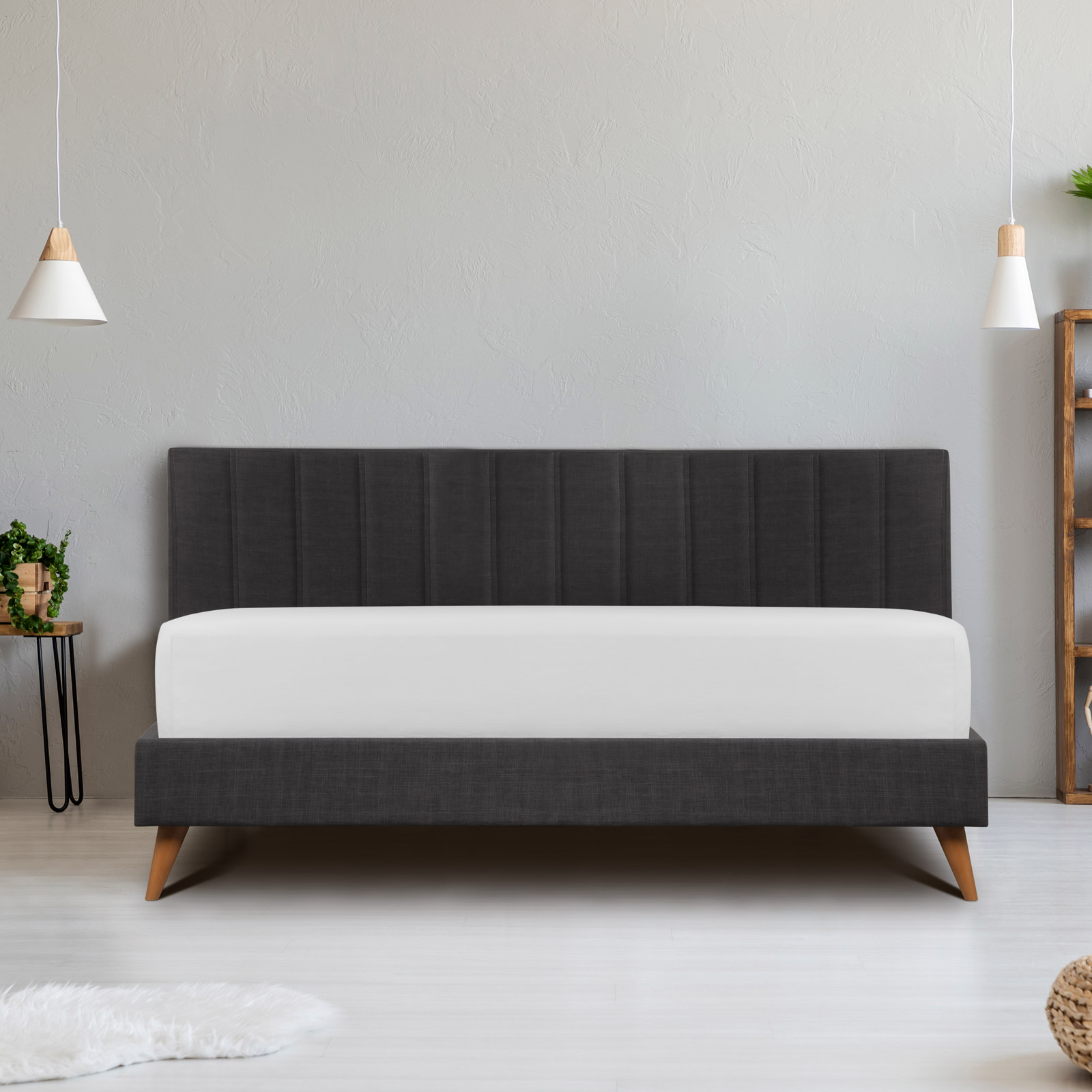 Pamučna plahta s gumicom Svilanit Luxe Sateen, bijela - Vitapur