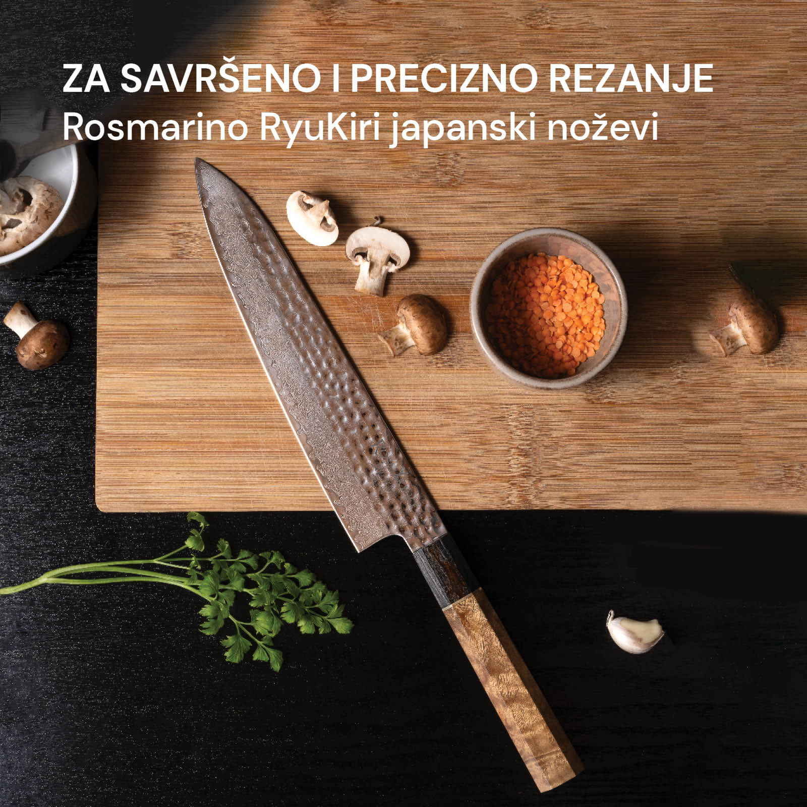 Japanski nož Rosmarino RiuKiri - Giuto - Vitapur