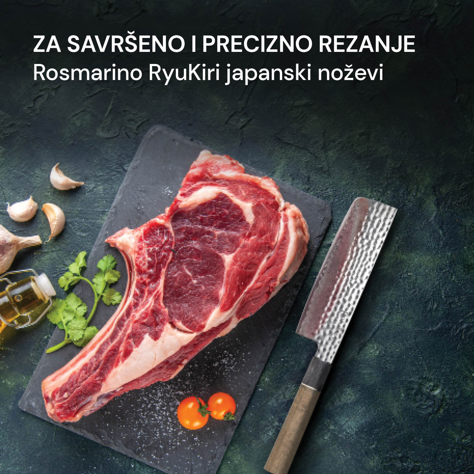 Japanski nož Rosmarino RyuKiri - Nakiri - Vitapur
