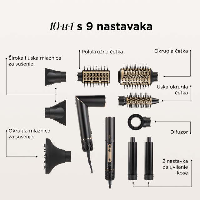 Vitapur uređaj za oblikovanje kose Vella Style 10-u-1 I Pro Series ...